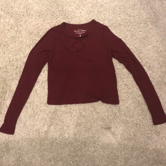 Hollister | Tops | Long Sleeve Cross Cross Top By Hollister | Poshmark